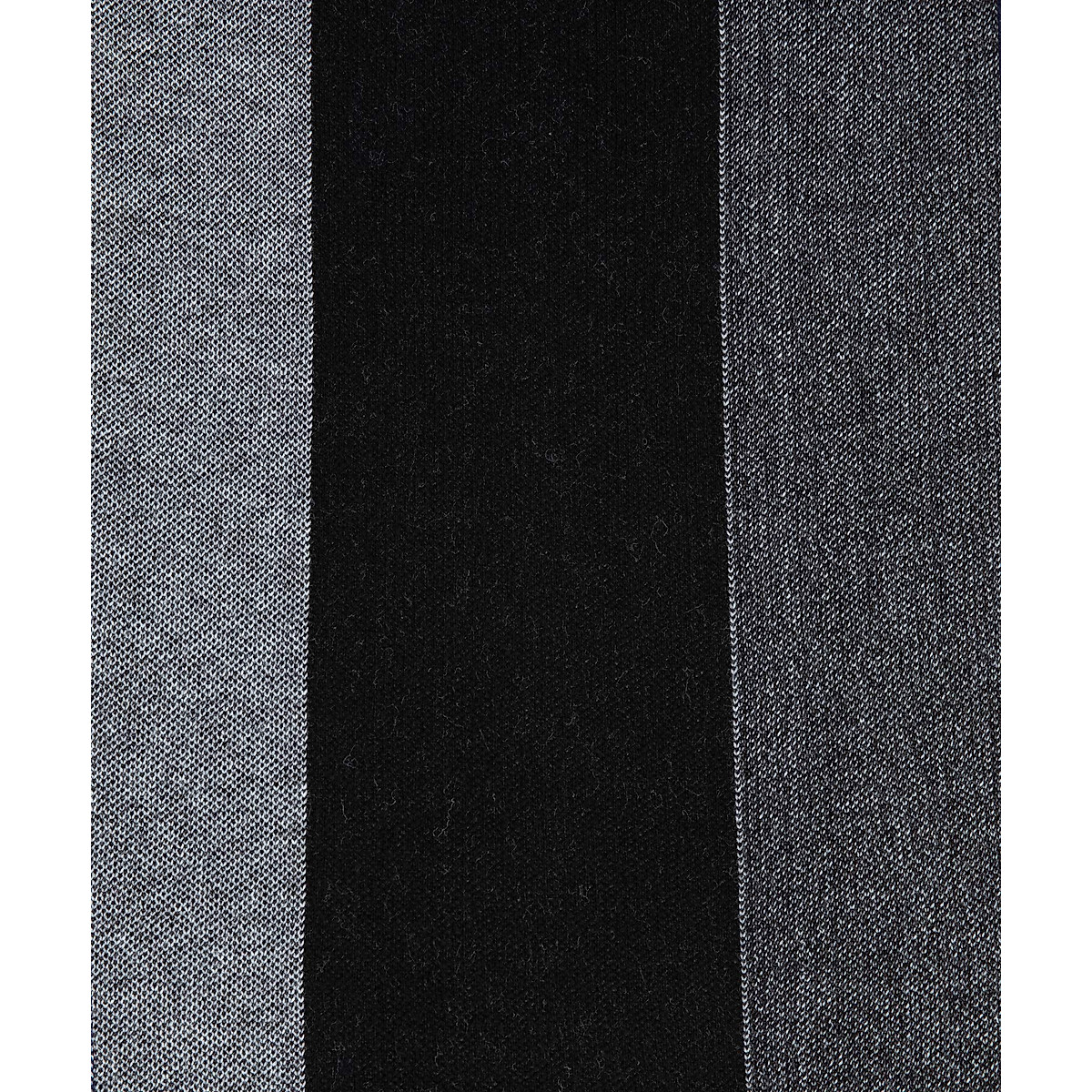 Lallier Men's Merino Wool Scarf, Long Winter Neckwear with Gift Box (Gray Stripe)