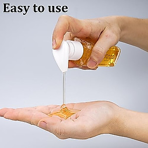 Hethyo Travel Bottles for Toiletries Tsa Approved 3.4oz/100ml 4 Pack Travel Size Containers Shampoo and Conditioner Bottles Empty Pump Bottle Dispenser Leakproof Refillable Cosmetic Containers