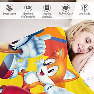 Cartoon Blanket Suitable for Sofa Living Room Warm and Soft for Boy Girls Teens Adult A Good Choice for Gifts