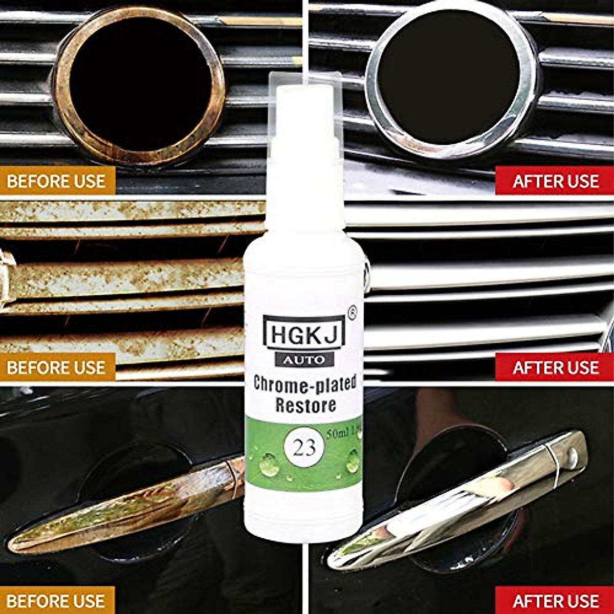 100ML Anti-Rust Detergent Spray,MoreChioce Rust Removal with Car Wash Towel Rust Treatment Remove Rust Dissolver Polishing and Coating Agent Chrome-Plated Restore for Car Logo Door Handle