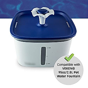 PET STANDARD Water Filters, Compatible with VEKEN® 95oz/2.8L Fountain, Pack of 12