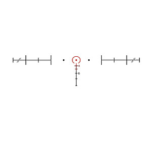 Trijicon ACOG 4 X 32 Scope Dual Illuminated Horseshoe Dot .223 Ballistic Reticle, Red