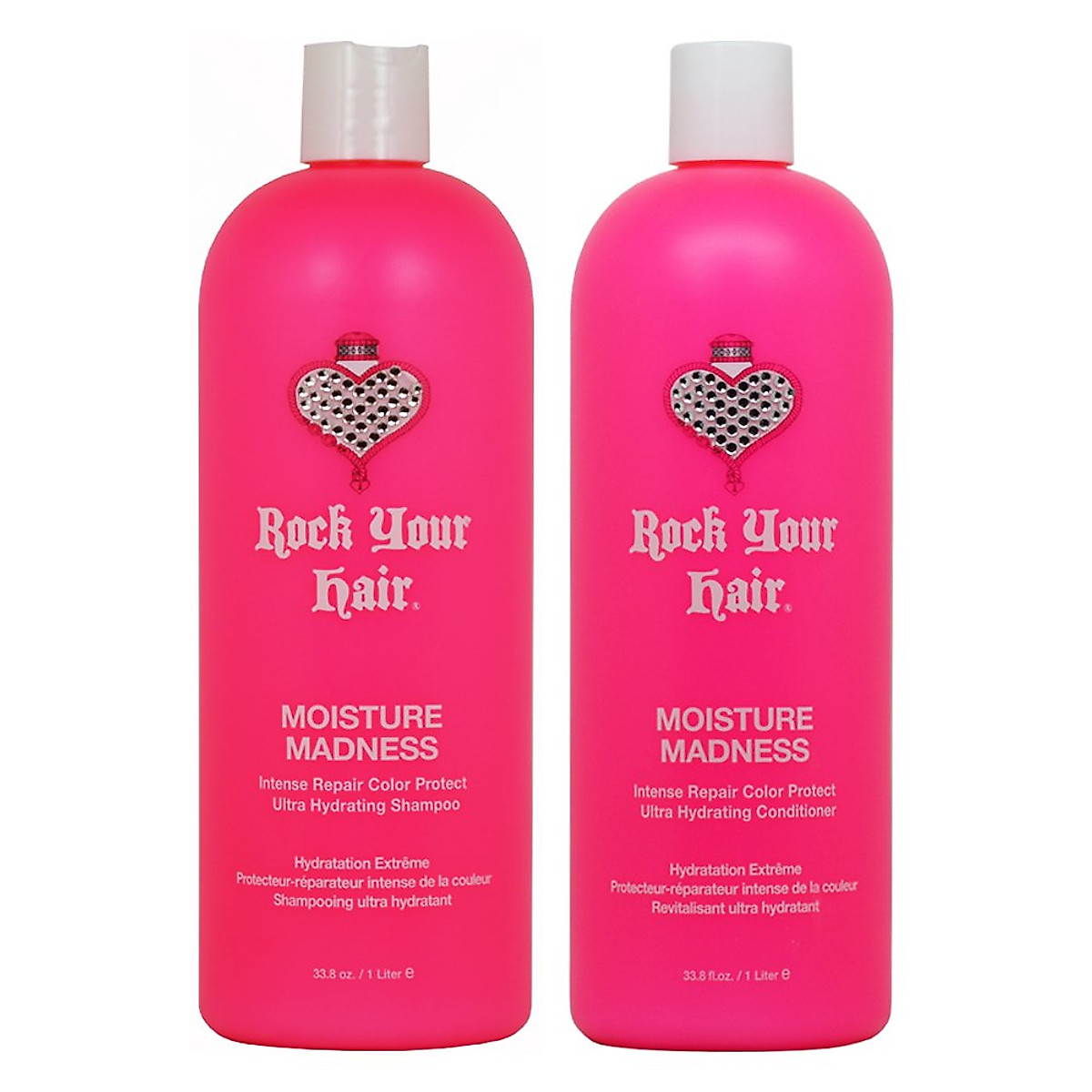 Rock Your Hair Moisture Madness Shampoo & Conditioner 33.8oz Duo"Set"
