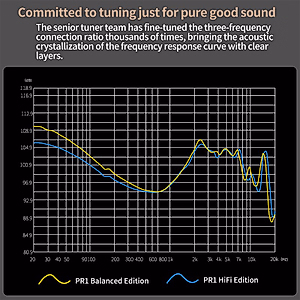 Linsoul KZ PR1 13.2mm Planar Diaphragm Driver HiFi in-Ear Monitors IEM with Detachable 2pin OFC Silver-Plated Cable Microphone for Audiophile Studio Musician (Black, with Mic)