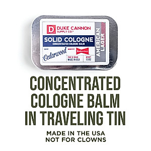 Duke Cannon Supply Co. Solid Cologne - Men's Concentrated Balm, 1.5 oz. (Cedarwood)