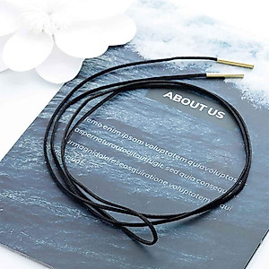 Olbye Thin Suede Choker Necklace Black Cord Necklace Suede Ribbon Choker Jewelry for Women