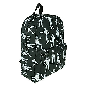 KBNL Star Wars -Storm Trooper Deluxe All Over Print Backpack - 64957, Black