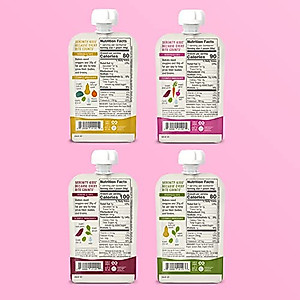 Serenity Kids 6+ Months Certified Organic Baby Food Pouches Veggie Puree | No Sugary Fruits or Added Sugar | Allergen Free | 3.5 Ounce BPA-Free Pouch | Variety Pack | 8 Count
