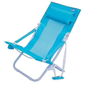 Rio Beach Portable Compact Fold Breeze Beach Sling Chair, Teal