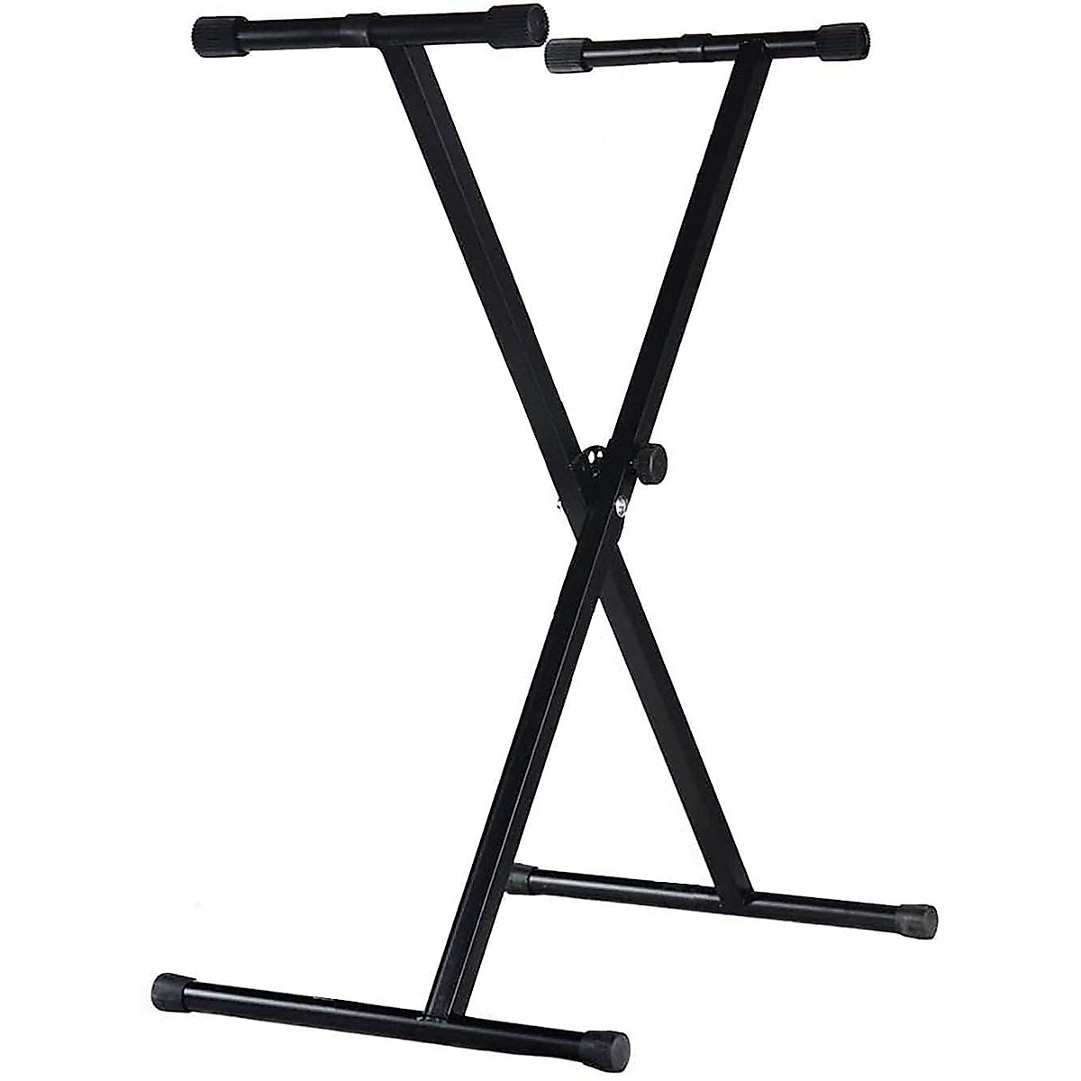 MIYAKO Double Piano Stand with Adjustable Height and Locking Straps constructed with High Strength Steel for Durability - Ideal for Two a Keyboard Stand (D-11)