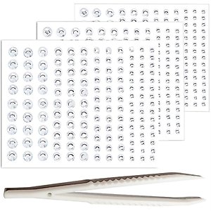 Go Ho 423 Pieces Self Adhesive Face/Hair Gems Rhinestones,Eye Gems Diamonds Crystals Hair Jewels Stick on,Face Jewels Singer Concerts Festival Rave Accessories,Nails Rhinestones