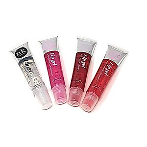 4 Pack Nicka K Lip Gel (CLEAR, STRAWBERRY, CHERRY, BUBBLE GUM)