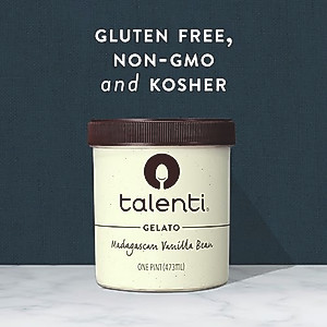 Talenti Gelato For a Delicious Frozen Dessert Madagascan Vanilla Bean Made with Ingredients 1 pint