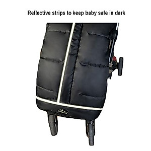 CozyMe Stroller Footmuff for Toddler, Stroller Blanket Evelution, Winter Baby Universal Stroller Bunting Bag, Warm Bunting Bag, Bottom Opens for Multi-Use,6-36M