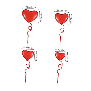 24pcs Valentines Day Cupcake Toppers Valentines Day Cake Picks Happy Valentines Day Cake Decor Valentines Day Party Favors Bridal Shower Cake Decors Heart-shaped Insert Card Bride