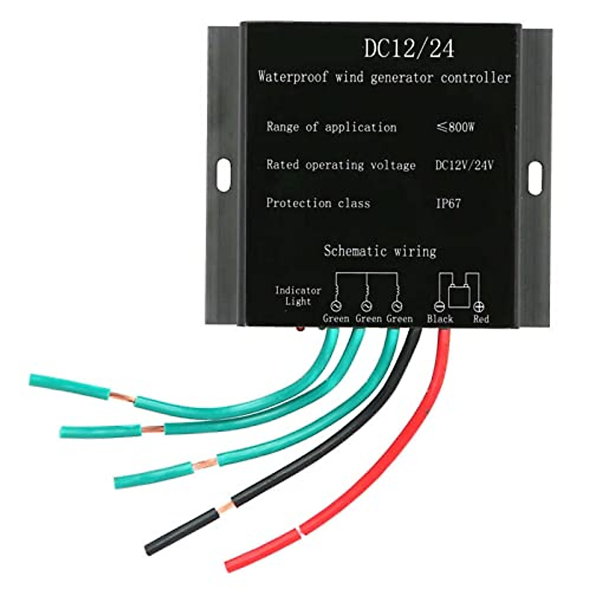 10000W Wind Turbines Generator, Low Noise Low Wind Speed Start 12V 24V 48V 220V Windmill Generator with Controller for Home (White),24v