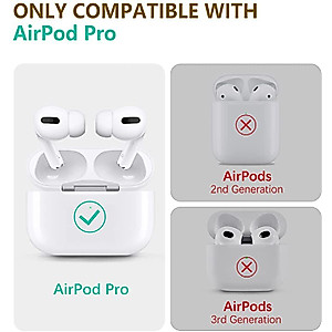 AirPods Pro 2nd Gen Case Cover with Keychain/Full Protective Skin for Apple Airpods Pro/Transparent Cover Compatible w/Airpods Pro and Pro 2 Model/Slim & Stylish Soft TPU Case (Neon Green)