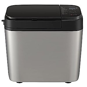 Panasonic Bread Machine, Automatic Bread Maker with 20 Presets and Advanced Temperature Sensor for Bread, Cake, and Pizza, Gluten Free Baking, Raisin Nut Dispenser - SD-R2550
