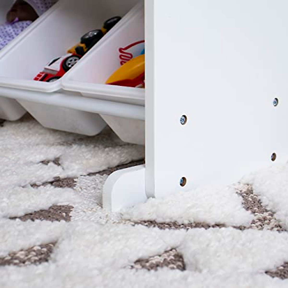 Humble Crew Mega Kids Toy Storage Organizer with 28 Storage Bins, White