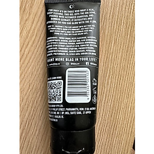 BLAQ Urban Daily Exfoliating Cleanser - Activated Charcoal Face Wash with Aloe and Salicylic Acid for Blemishes, Blackheads and Gentle - Hydrating, Natural Face Exfoliant