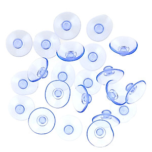 Vin Beauty 30 PCS Clear Suction Cups for Glass, Plastic Sucker without Hooks, Clear PVC Suction Cup Plastic Suction Pads Transparent Suckers for Home Organization Festival Decoration Desk Window