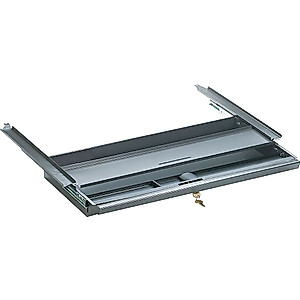 HON D8S Center Drawer with Core Removable Locks, Metal, 24-3/4 x 14-3/4 x 3, Charcoal