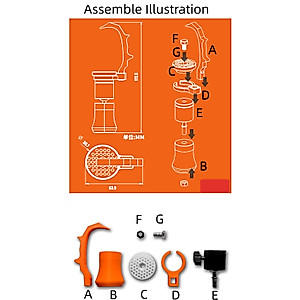 ANSAI Handheld Painting Stabilizer For hobbyists Modeling Tools Military Scale Models Miniature Model Figure, Painting Paint Tray 5cm (Red)