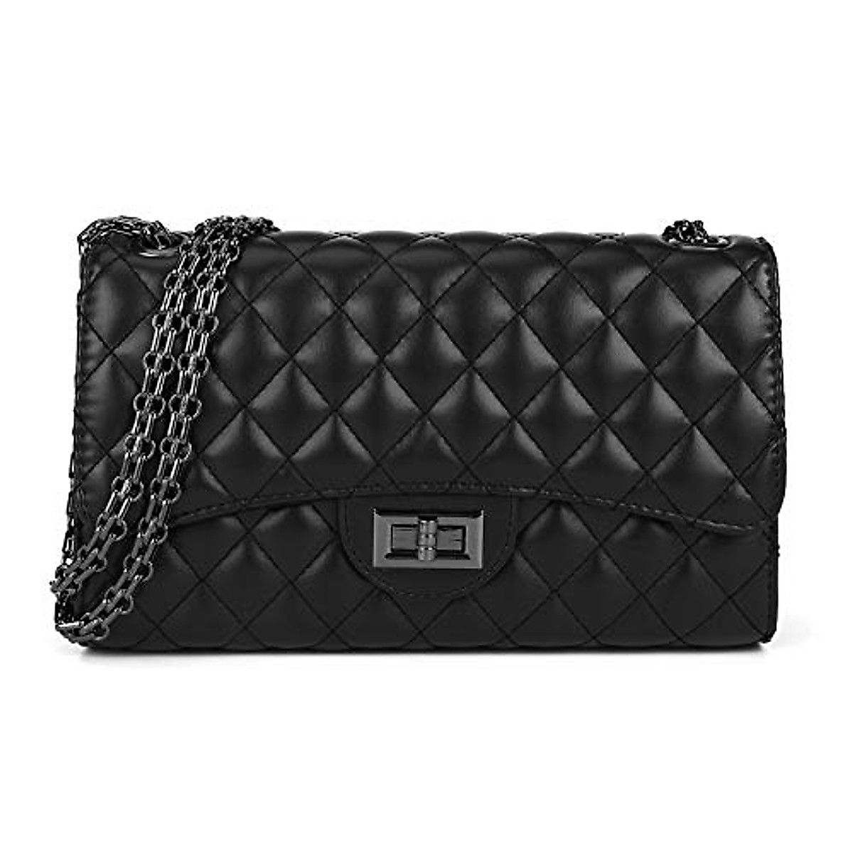 Gladdon Crossbody bags for Women Quilted Leather Trendy Ladies Shoulder Bag