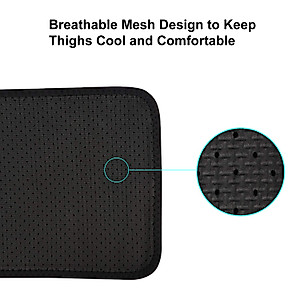 supregear Thigh Brace Support, Adjustable Hamstring Quad Wrap, Neoprene Thigh Compression Sleeve for Pulled Groin Muscle, Sprains, Quadricep, Tendinitis and Injury Strain Recovery, Women Men, Black