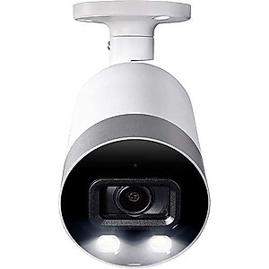 Lorex E891AB Indoor/Outdoor 4K Ultra HD Smart Deterrence IP Security Bullet Camera, 150ft IR Night Vision, Color Night Vision, Audio, Only Camera No Cable (Renewed)