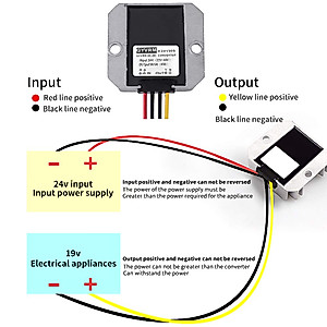 DC 24V Buck Module to 19V 5A Voltage Reducer Converter Waterproof DC/DC Buck Transformer Power Regulator