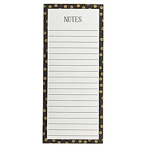 Graphique Magnetic Notepad - Gold Dots Grocery and Shopping List - Fun Decorative To-Do List - Perfect House Warming Gifts - 100 Tear off Sheets (4" x 9.25" x .5")