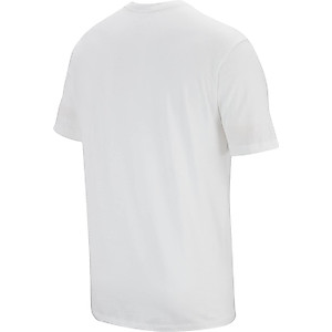 Men's Nike Sportswear Club T-Shirt, Nike Shirt for Men with Classic Fit, White/Black, L