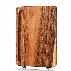 GENIGW Whole Piece Acacia Wood Cutting Board Solid Wood Rootstock Chopping board for kitchen Table Slicing Vegetables Kitchen Things
