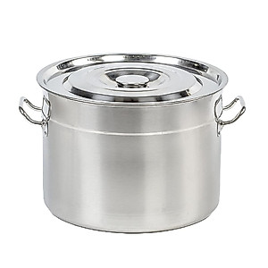 Lehman's Stainless Water Bath Canner Stockpot with Canning Rack 20 Quart