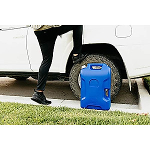 Igloo 6 Gallon Heavy Duty Portable Camping Hiking Water Storage Container, Blue