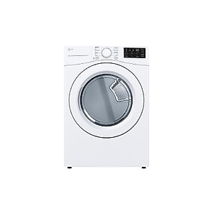 LG DLE3470W 7.4 Cu. Ft. White Ultra Large Capacity Front Load Dryer