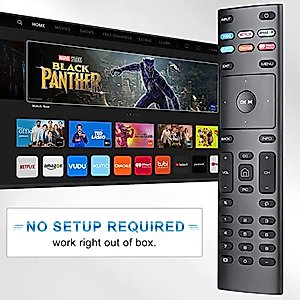 Universal Replacement Remote Control XRT136 Compatible with All Vizio Smart TVs(D-Series E-Series M-Series P/PX-Series V-Series)