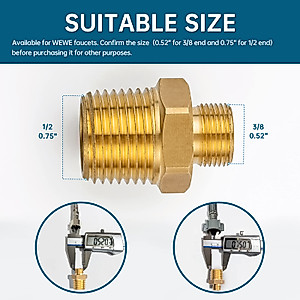 WEWE Single Handle High Arc Brushed Nickel Pull Out Kitchen Faucet,Single Level Stainless Steel Kitchen Sink Faucets with Pull Down Sprayer with 1/2 to 3/8 Adapter 2 Pieces