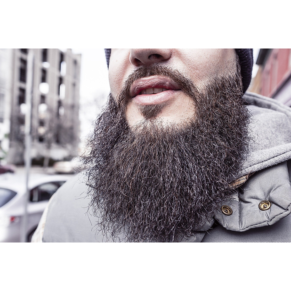 Mr Rugged Pocket Beard Comb - Wide and Fine Teeth Sides - Pear Wood Comb - Wooden Handmade Brushes Beard Oils & Balms to Promote Softer & Thicker Growth - Better for Beards Than Metal or Plastic