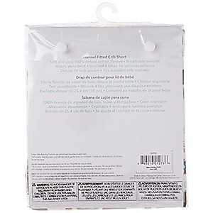 Trend Lab 100% Cotton Scandi Forest Deluxe Flannel Fitted Crib Sheet, 28x52 Inch (Pack of 1)