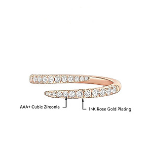 925 Sterling Silver Ring For Women Adjustable Cute Rings Simple Stacking Rings Jewelry Dainty Band Silver Gold Rose Gold Ring