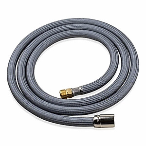 Faucet Hose for American Standard M922367-007220A, American Standard Kitchen Faucet Parts, Kitchen Sink Sprayer Supply Lines Pull Down Faucet Hose Replacement, Brass Adapter, 59”