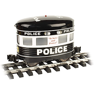 Bachmann Trains - EGGLINER Powered Track Vehicle - Police - Large G Scale (96286)