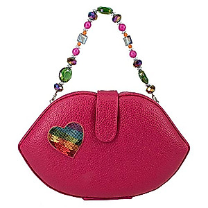 Mary Frances Womens Mary Frances Rainbow Kisses Top Handle handbag, Multi, One Size US