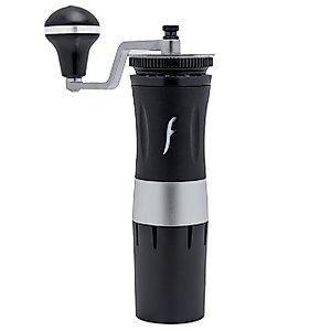 The Royal Coffee Grinder, by Flair Espresso: An all-manual hand burr grinder with hardened steel conical burrs for any coffee brewing method