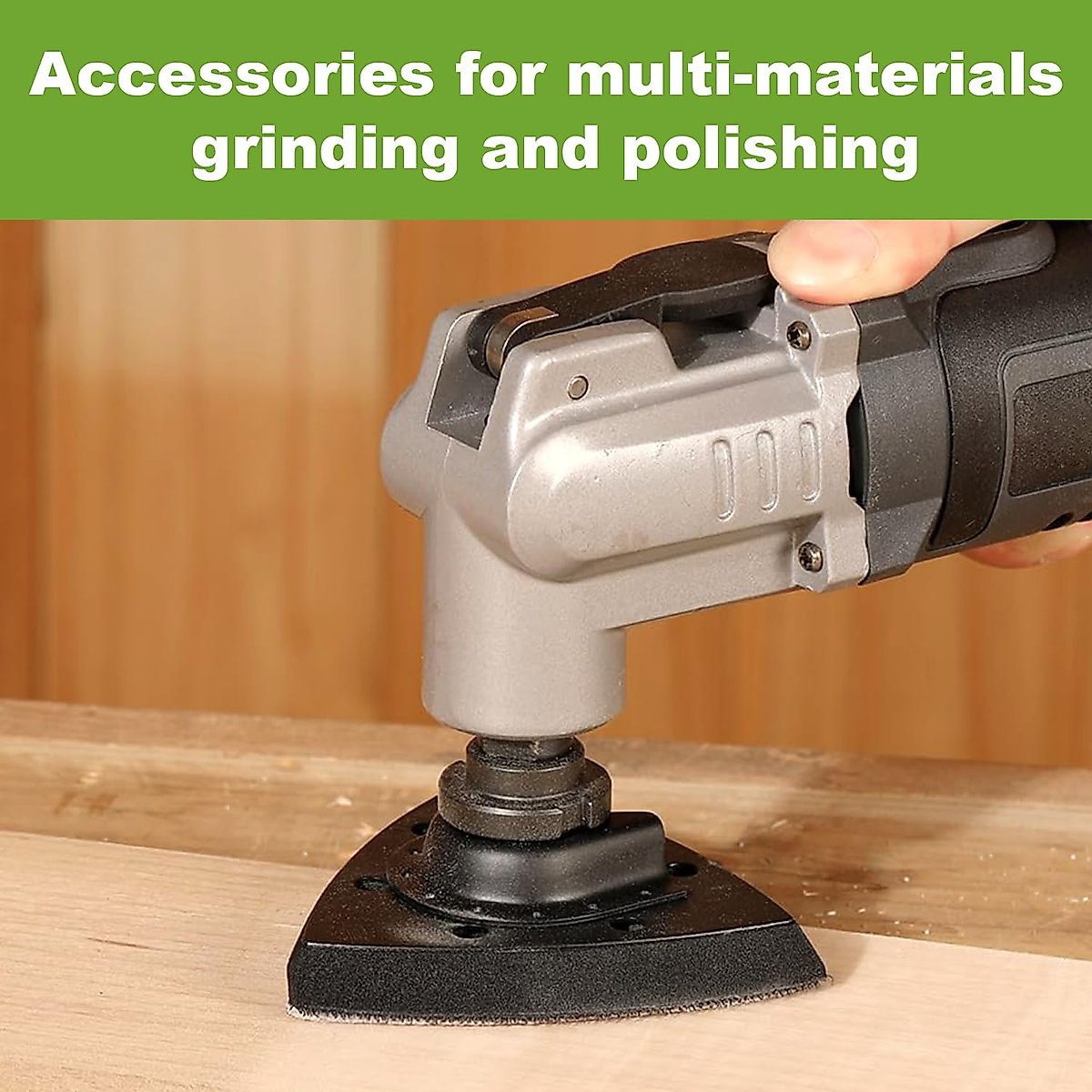 Oscillating Tool Sanding Pad for Multitool Oscillating Saw, WENESTR 1-Piece 3-1/8 in Triangle Sanding Pad for Surface Sanding, Mechanical Maintenance Cleaning, Polishing, Deburrin…