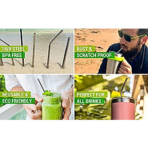 Stainless Steel Straws (Tall)