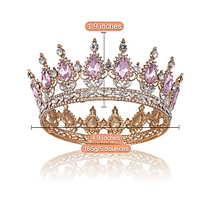 Princess Crowns and Tiaras for Little Girls - Crystal Princess Crown, Birthday, Prom, Costume Party, Queen Rhinestone Crowns