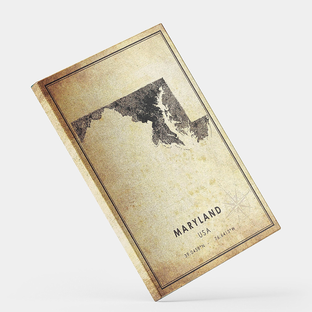 Maryland Vintage Map Print Maryland Map USA Map Art Maryland City Road Map Poster Vintage Gift Map